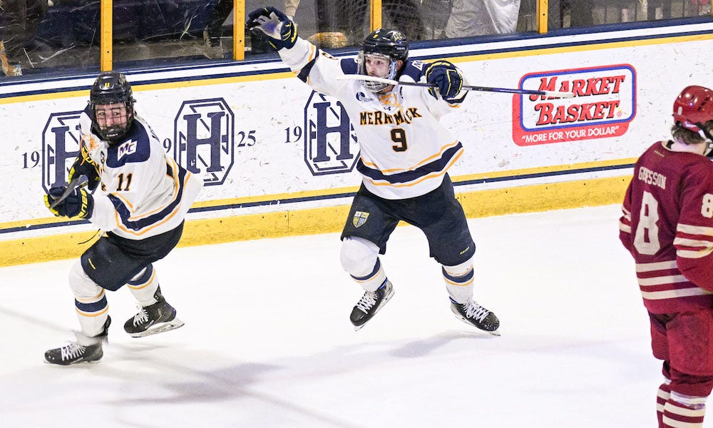Messner scores in double overtime to send Merrimack back to TD Garden
