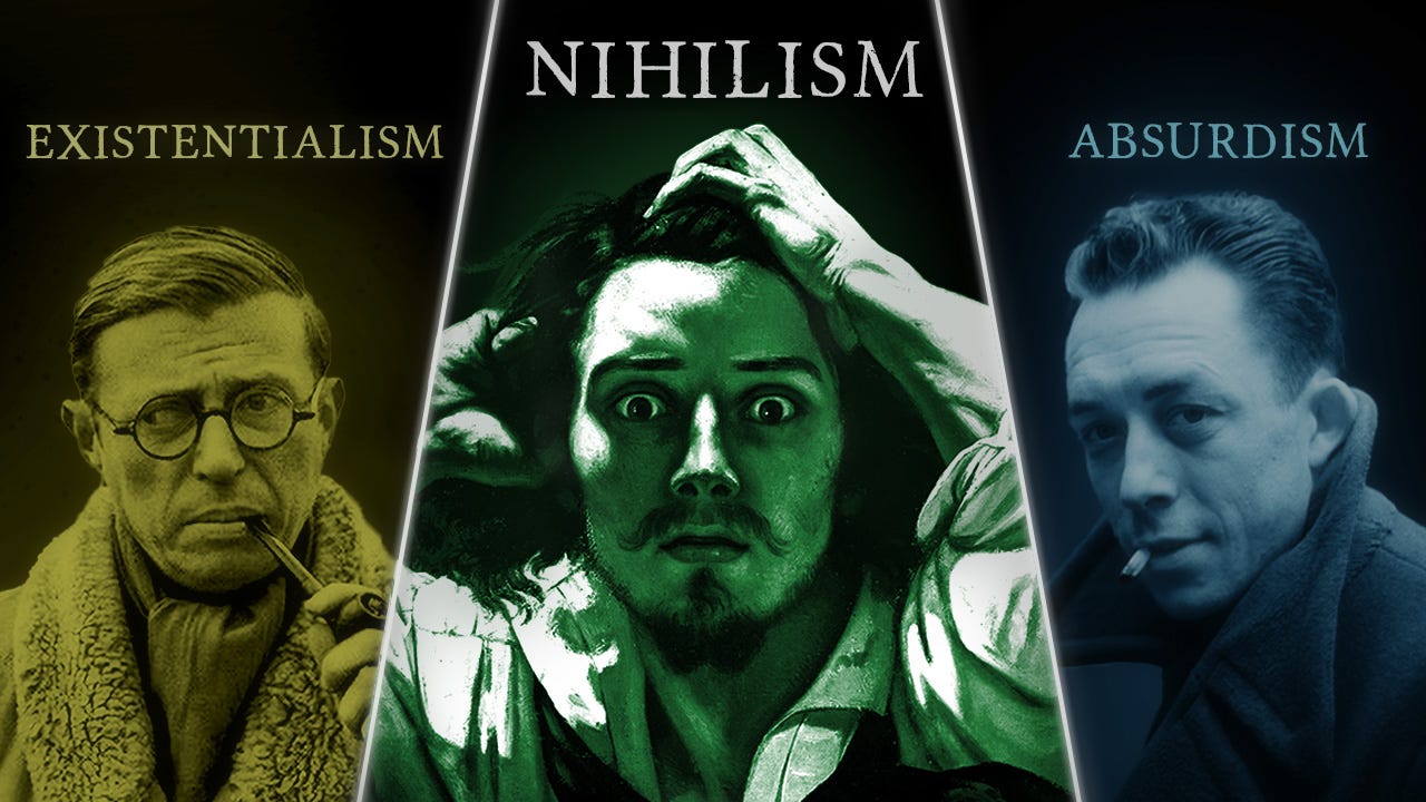 Nihilism vs. Existentialism vs. Absurdism