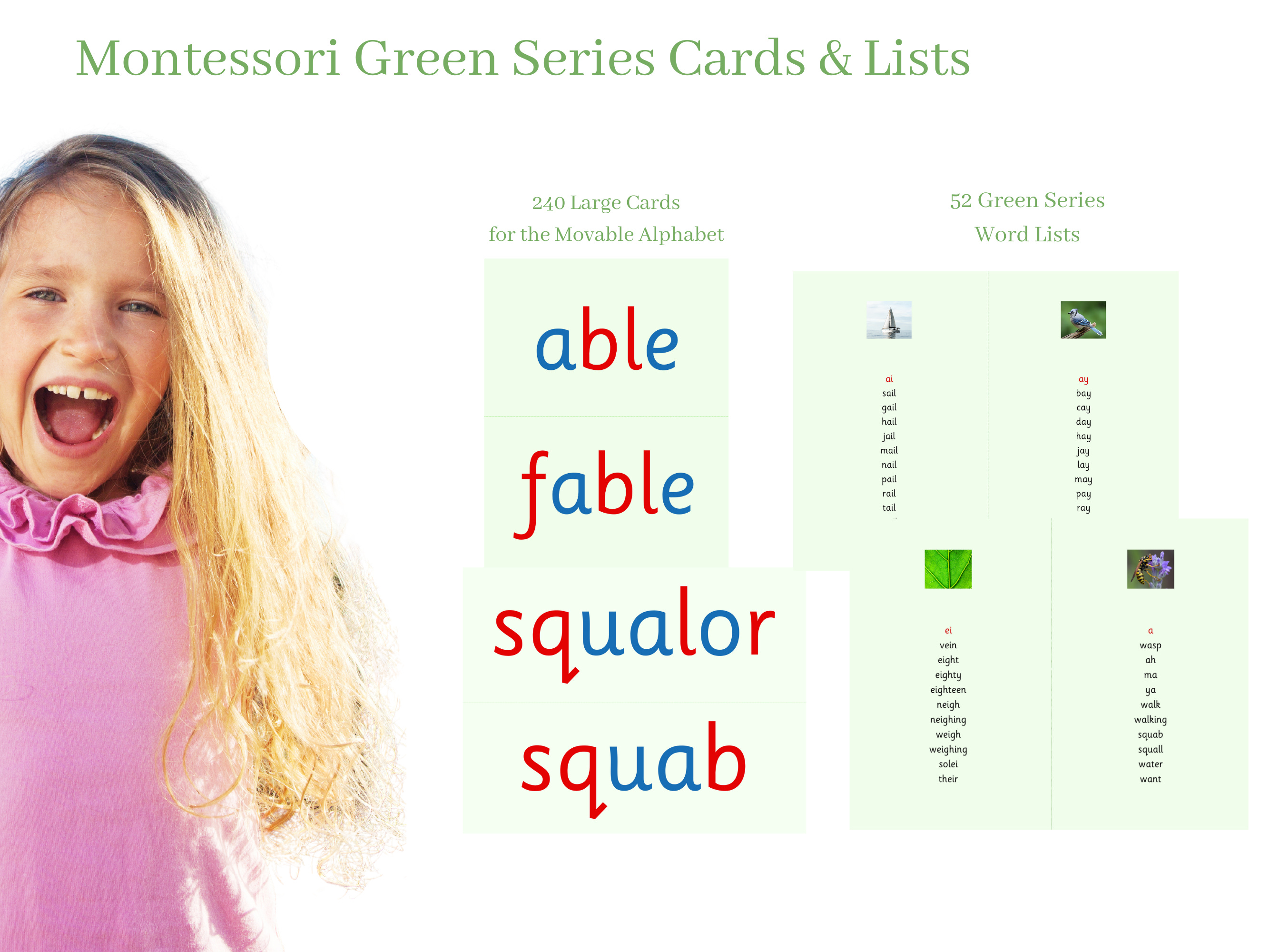 Montessori Green Series Reading - by Mercy