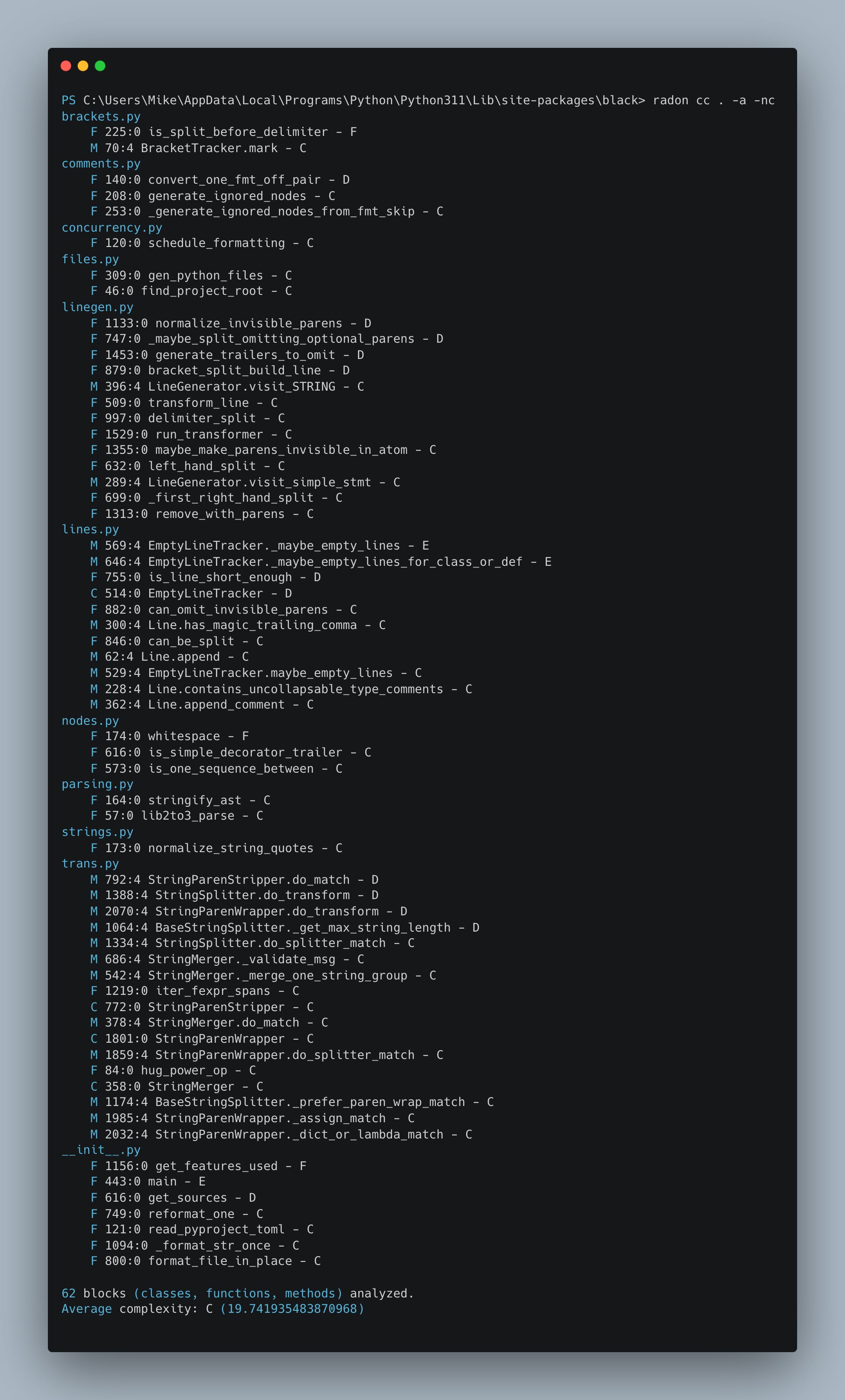 Learning About Code Metrics in Python with Radon