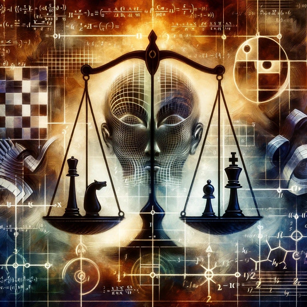 "Strategic Balance Paradox" - by Cat Hat Ethical