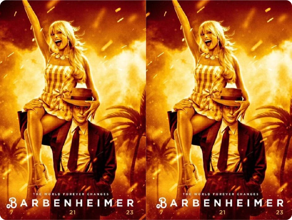 ⚡El fenómeno del #Barbieheimer - by Weplash⚡️