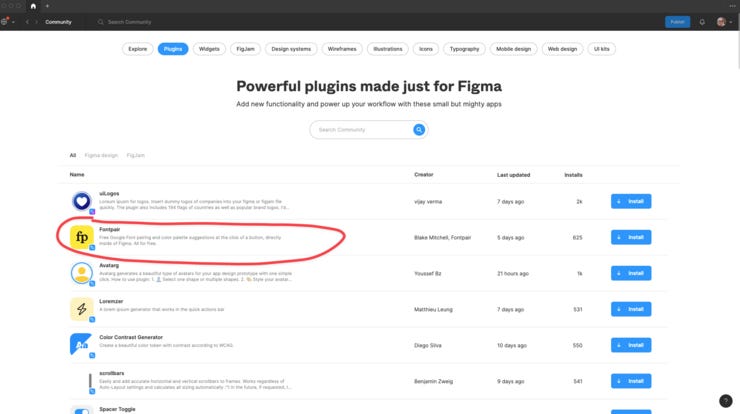 Introducing the Fontpair Figma plugin - Fontpair Newsletter