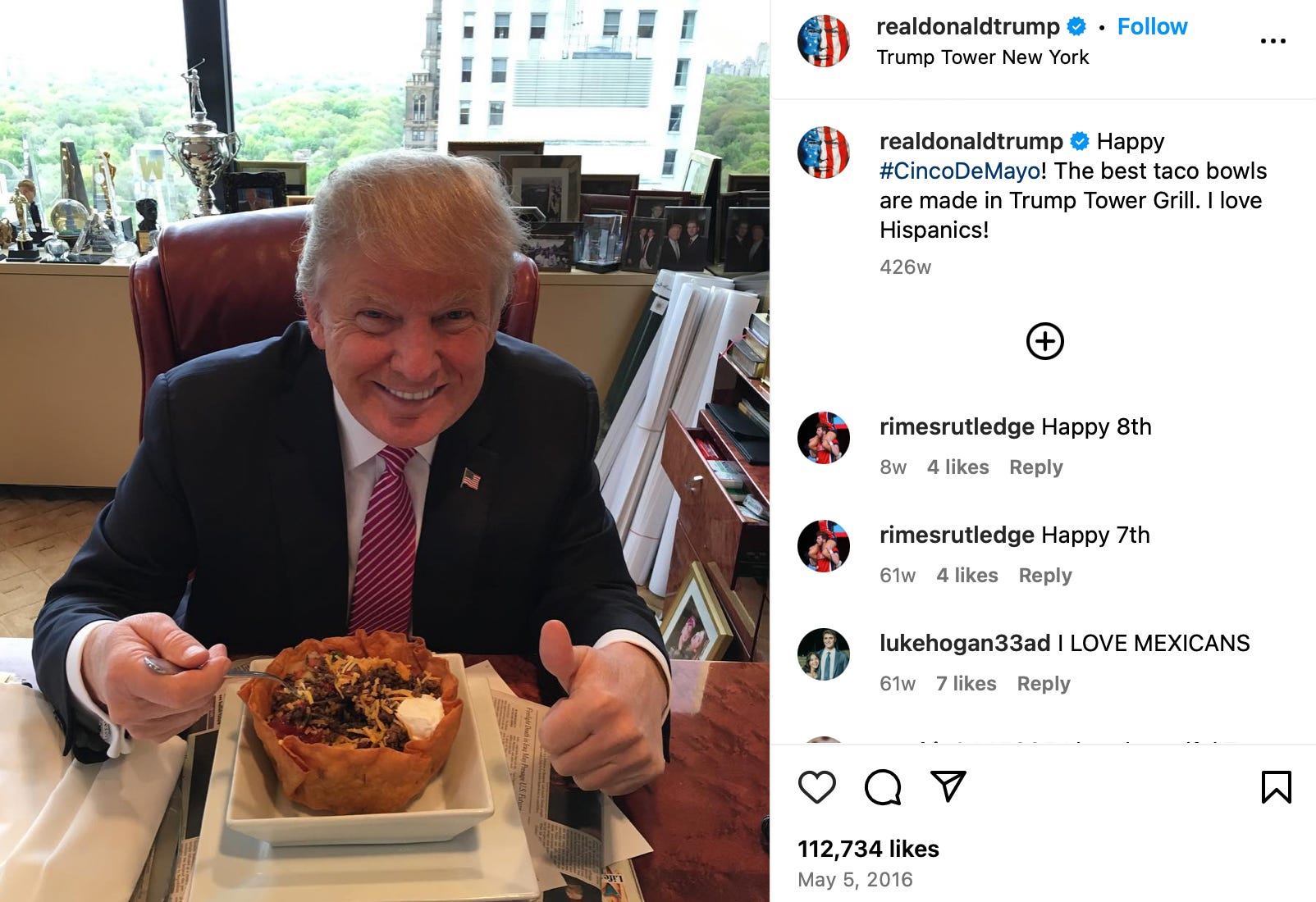 NYC Pt 3: Taco Bowls At Trump Tower