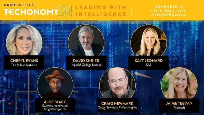 Top Minds in AI and Tech to Speak at Techonomy 24 in New York City