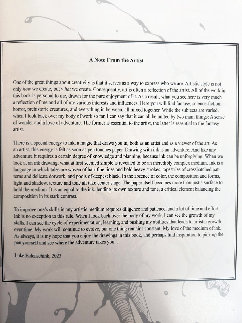 Fantasy Ink (by Eidenschink) - by J.Q. Graziano