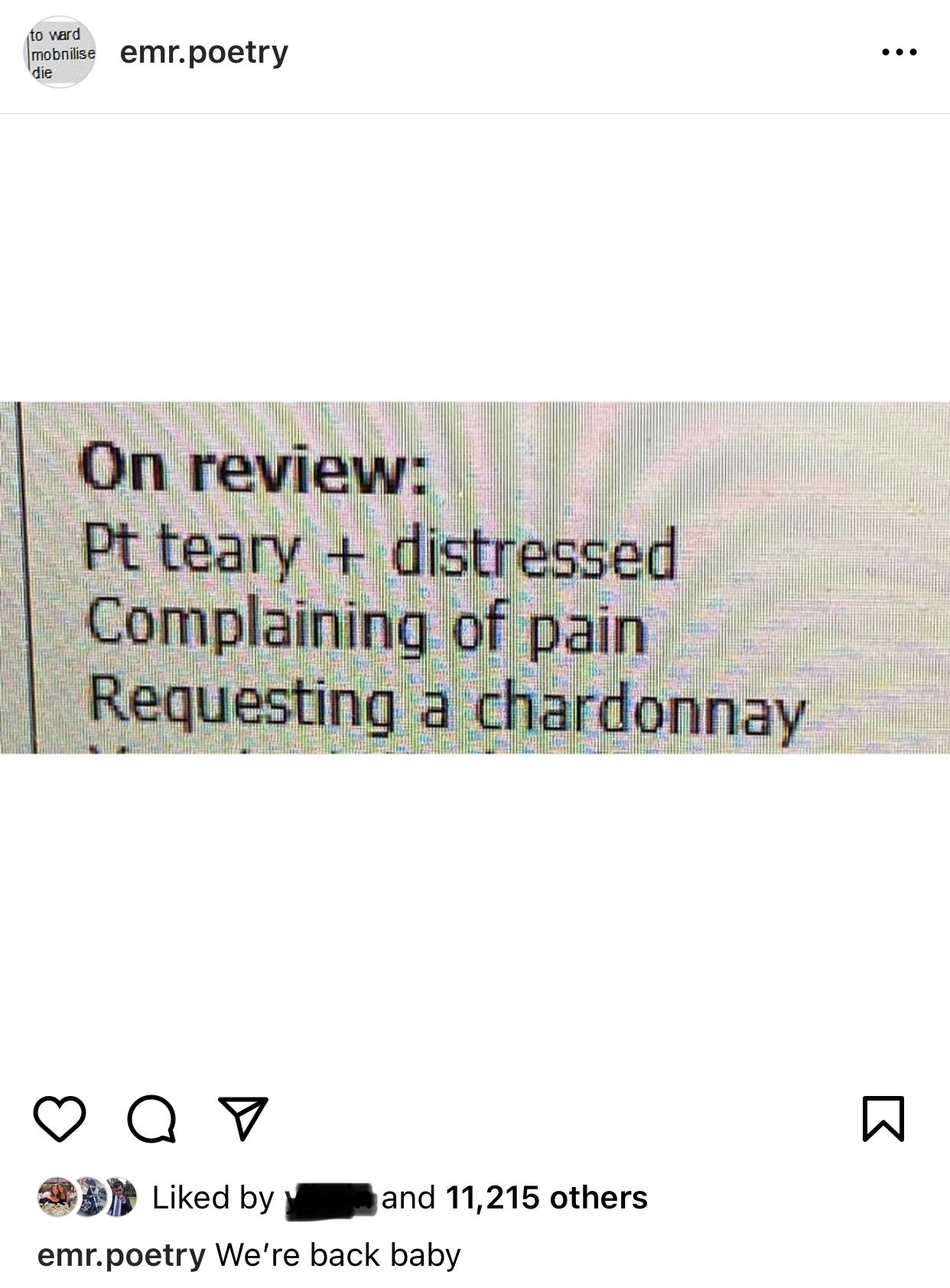 'Down the hatch' - keeping up aperients