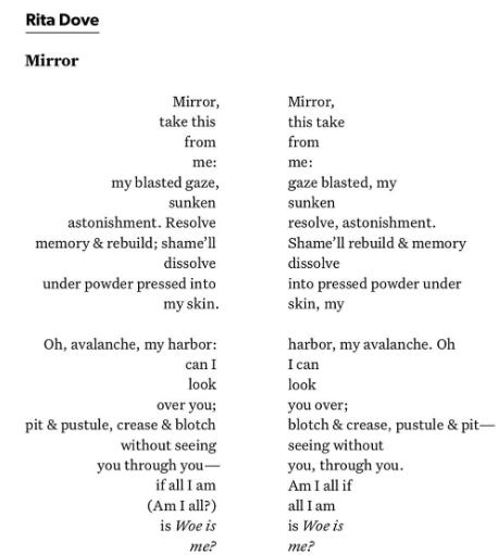 How to Write a Mirror Poem - by Cameron S. Bradley