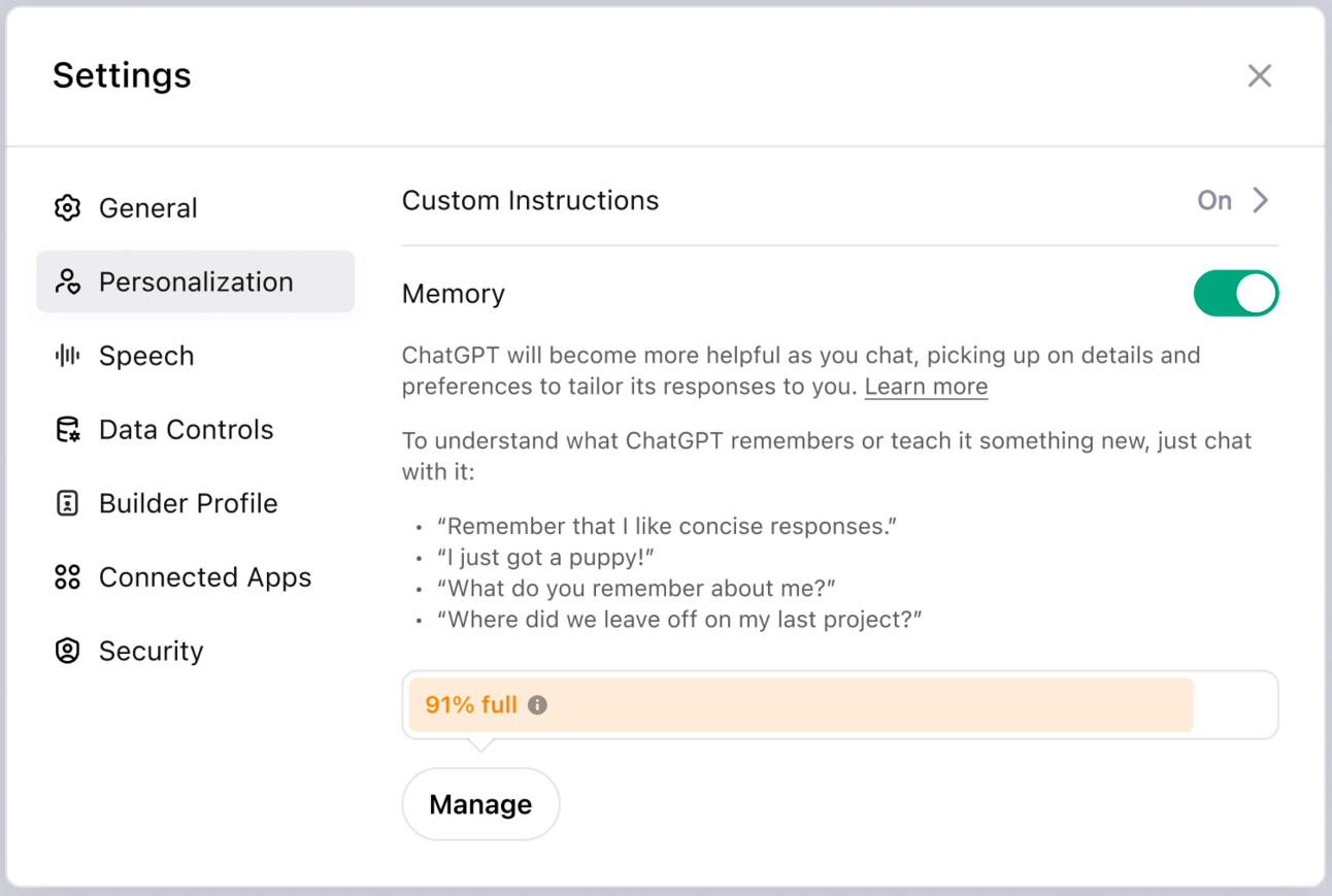 ChatGPT Memory - by Hussein Yahfoufi - GPT Hacks