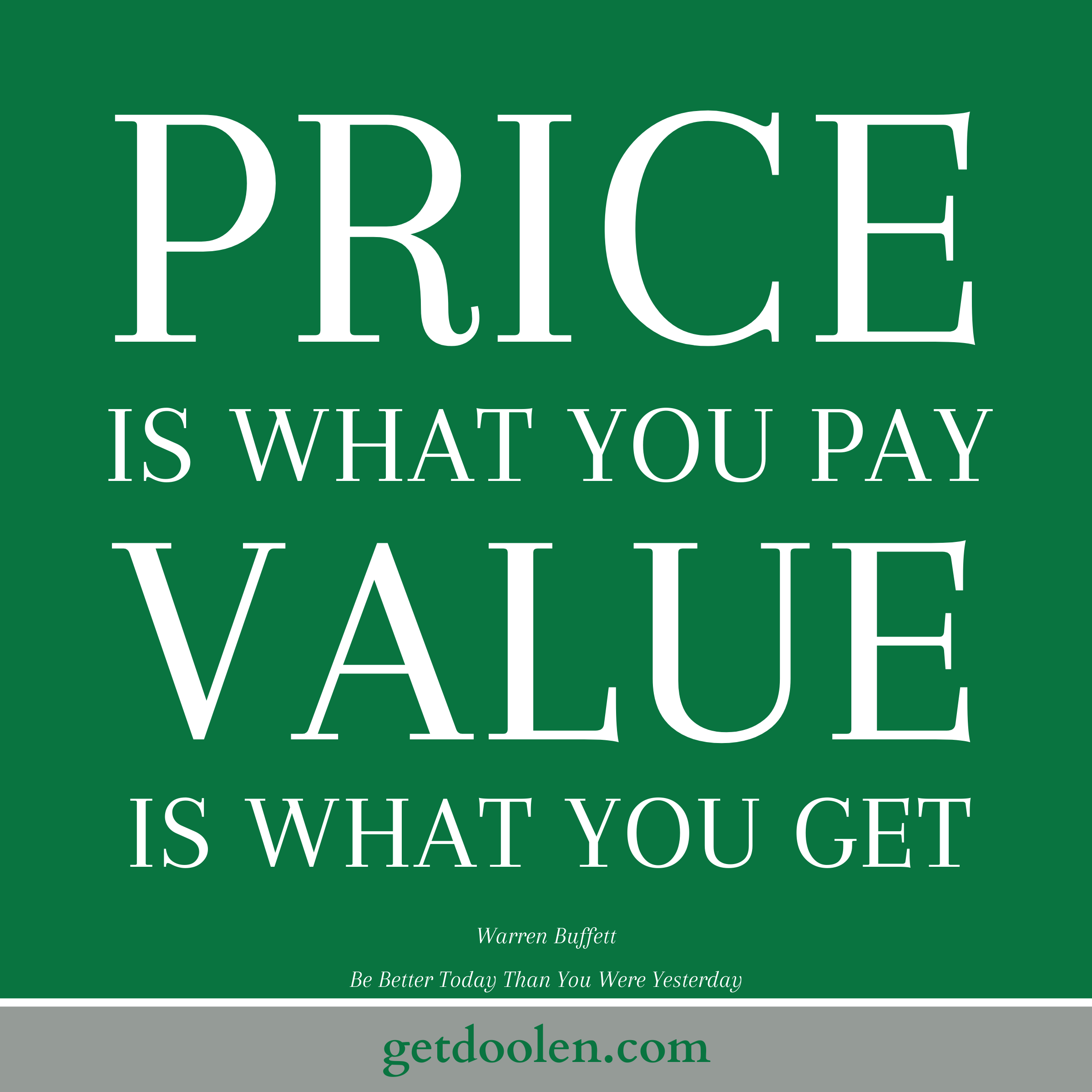 Bringing Value to Everything We Do - by Jon Doolen