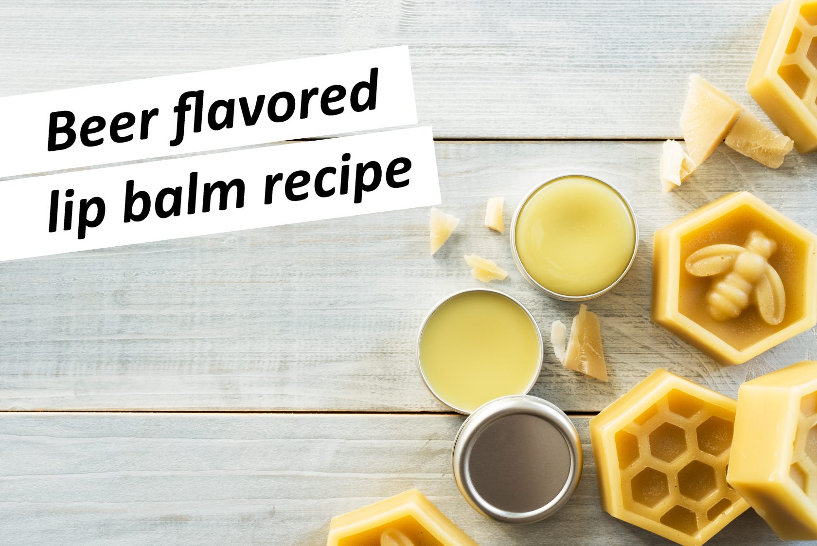 Beer flavored lip balm - by L. Marrick