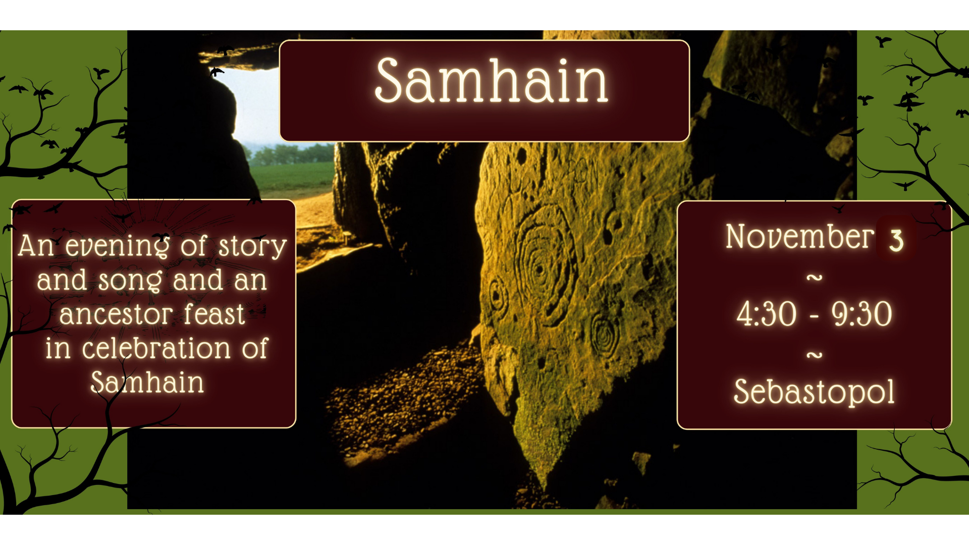 Samhain: an eve of story and song and an ancestor feast
