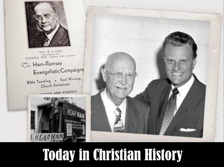 Fundamentalist Baptist evangelist Mordecai Ham is born in Kentucky ...