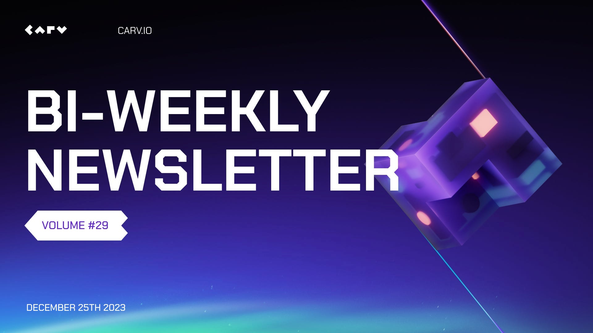 CARV Bi-weekly Digest | Enter Data to Earn Era, CARVmas and much more!