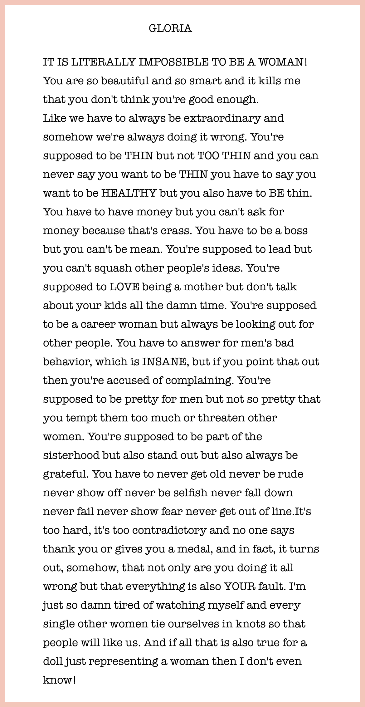 "Barbie" Said It Best: How to Write an Iconic Monologue