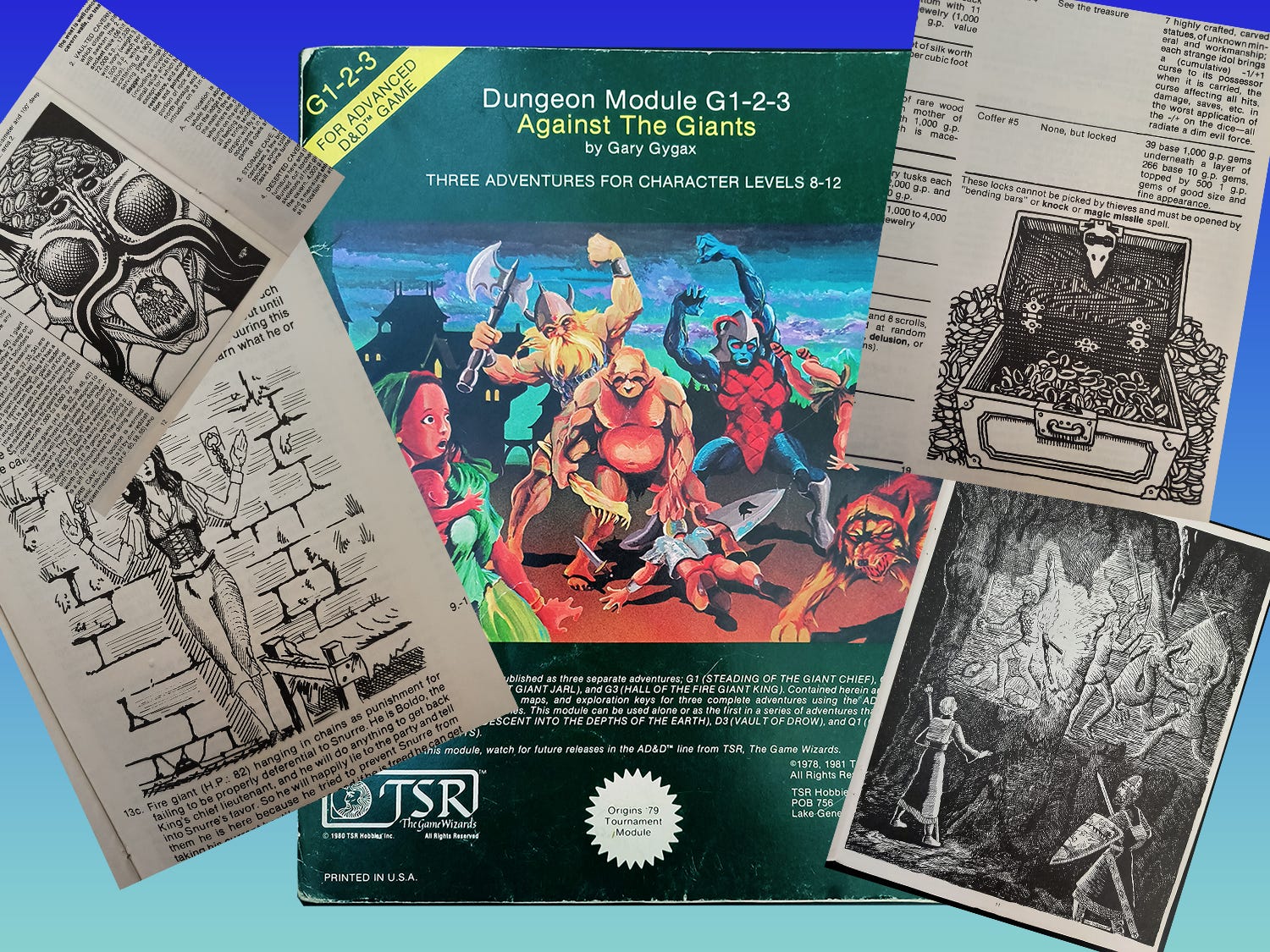THE ART of Old School D&D Modules: Against The Giants (G1-2-3)