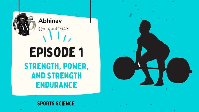 Sports Training 1: Difference between Maximum Strength, Power, and Strength Endurance
