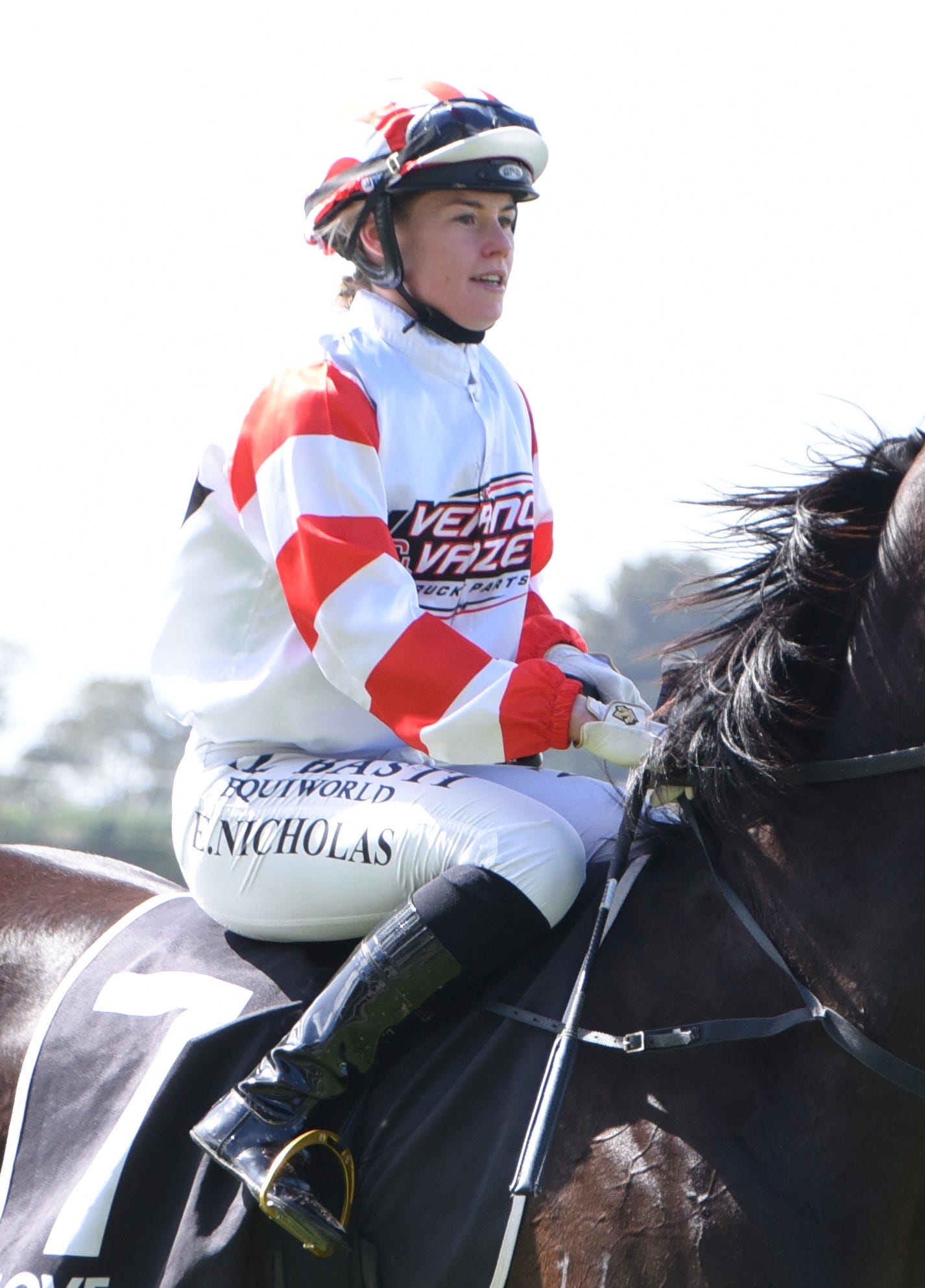 Nicholas' love for racing strengthens her resolve to ride again