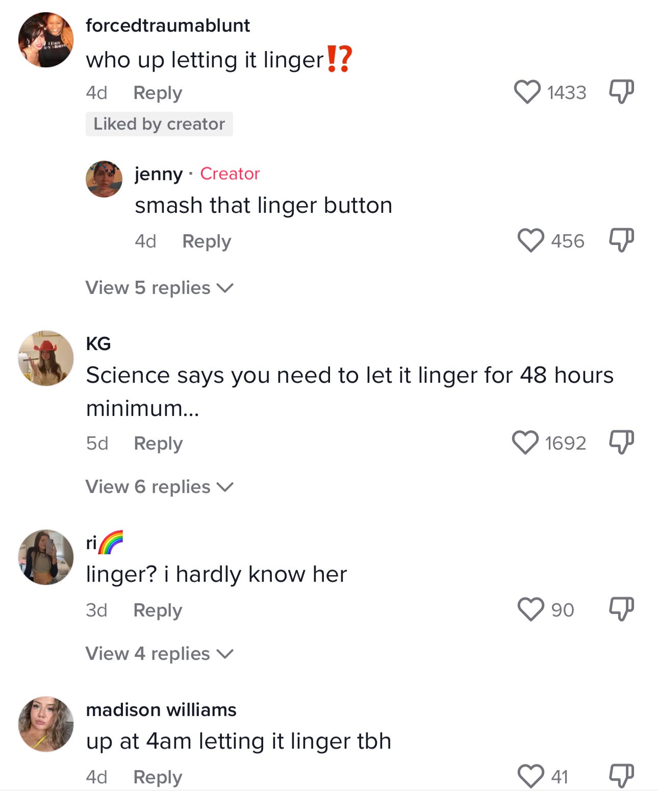 What is the 'let it linger' meme about? - by Callum Booth