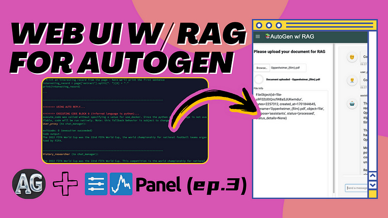 If You Are Looking for the AutoGen's UI with Document Retrieval, Here Is It