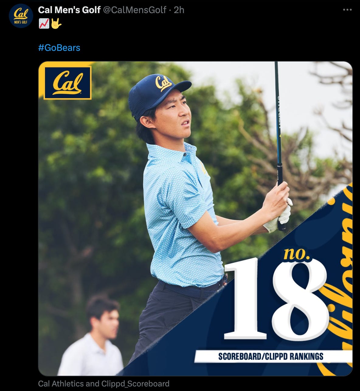 Cal Programs in the Rankings this week - by Ruey Yen