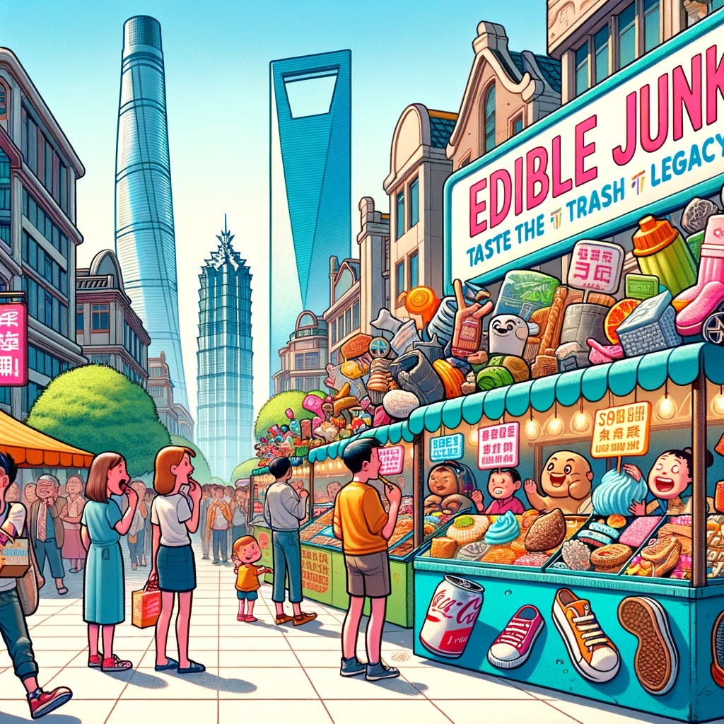 Shanghai's New Business Model: Embracing the Trash Legacy with Edible Junk!