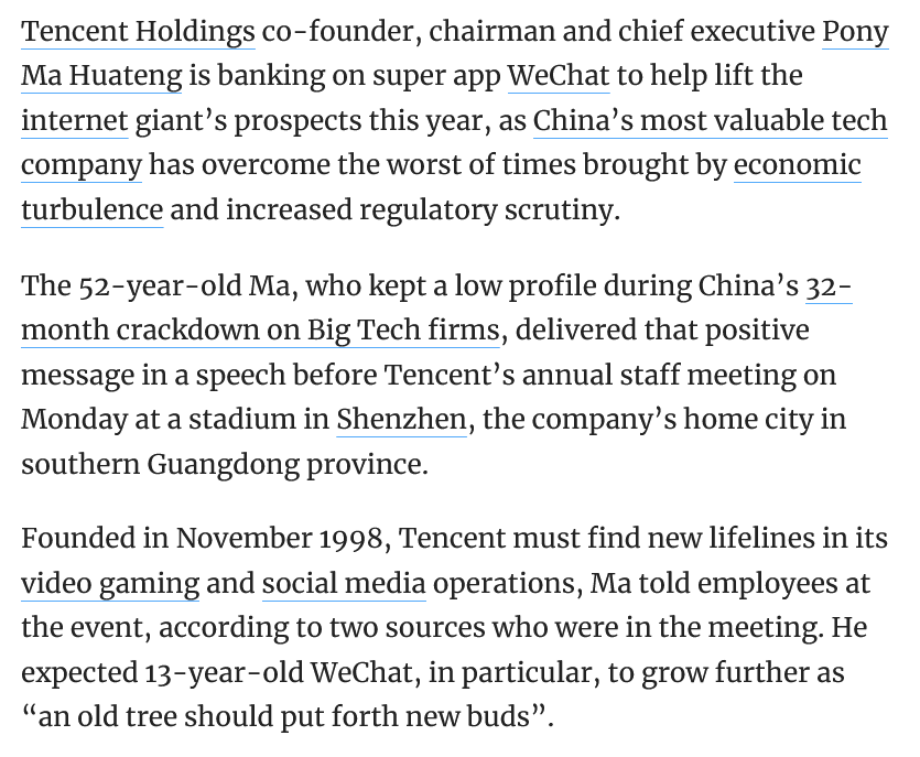 Tencent chairman Pony Ma sets confident tone for internet giant in 2024 amid WeChat’s improved ...