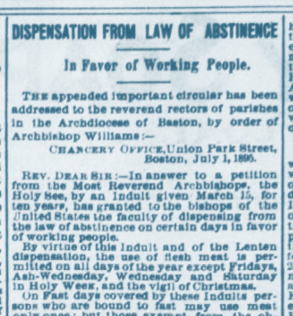 The Year Without a Lent? Fasting and Abstinence in the Modern Age