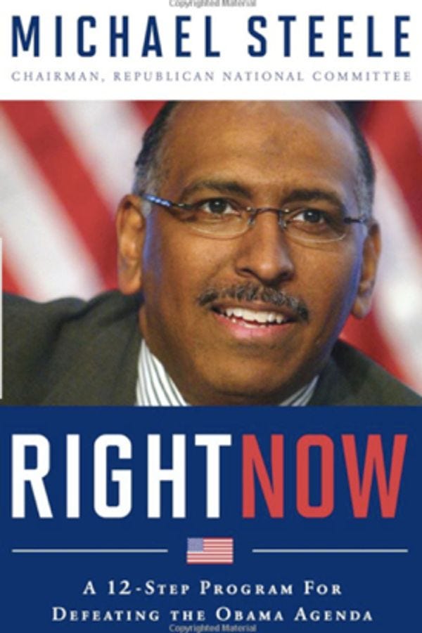 Ha Ha Oh God, Michael Steele's Secret Book Comes Out Today