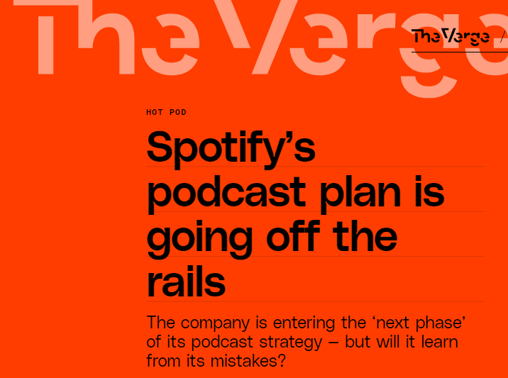 Spotify Bets on New Audio - by Joey Padgett
