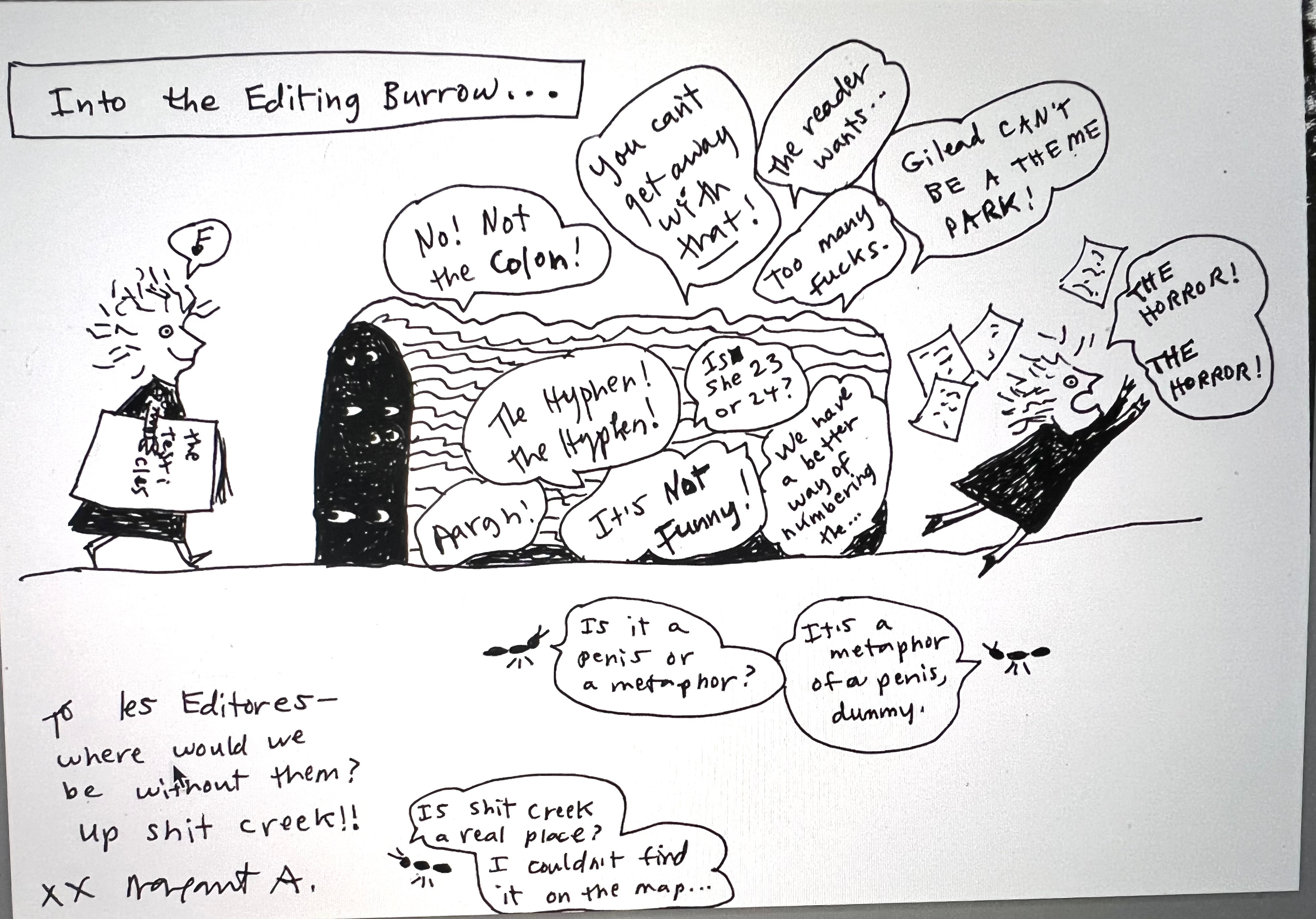 THE EDITORIAL PROCESS! - by Margaret Atwood