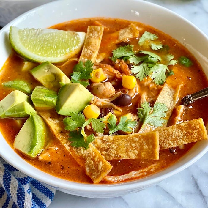 Sopa de Lima (Yucatán-Style Lime Tortilla Soup)
