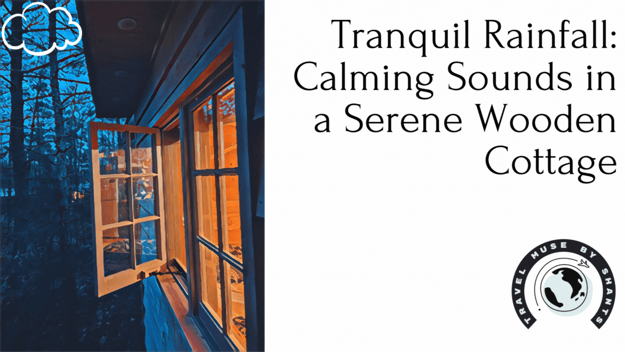 Tranquil Rainfall: Calming Sounds in a Serene Wooden Cottage