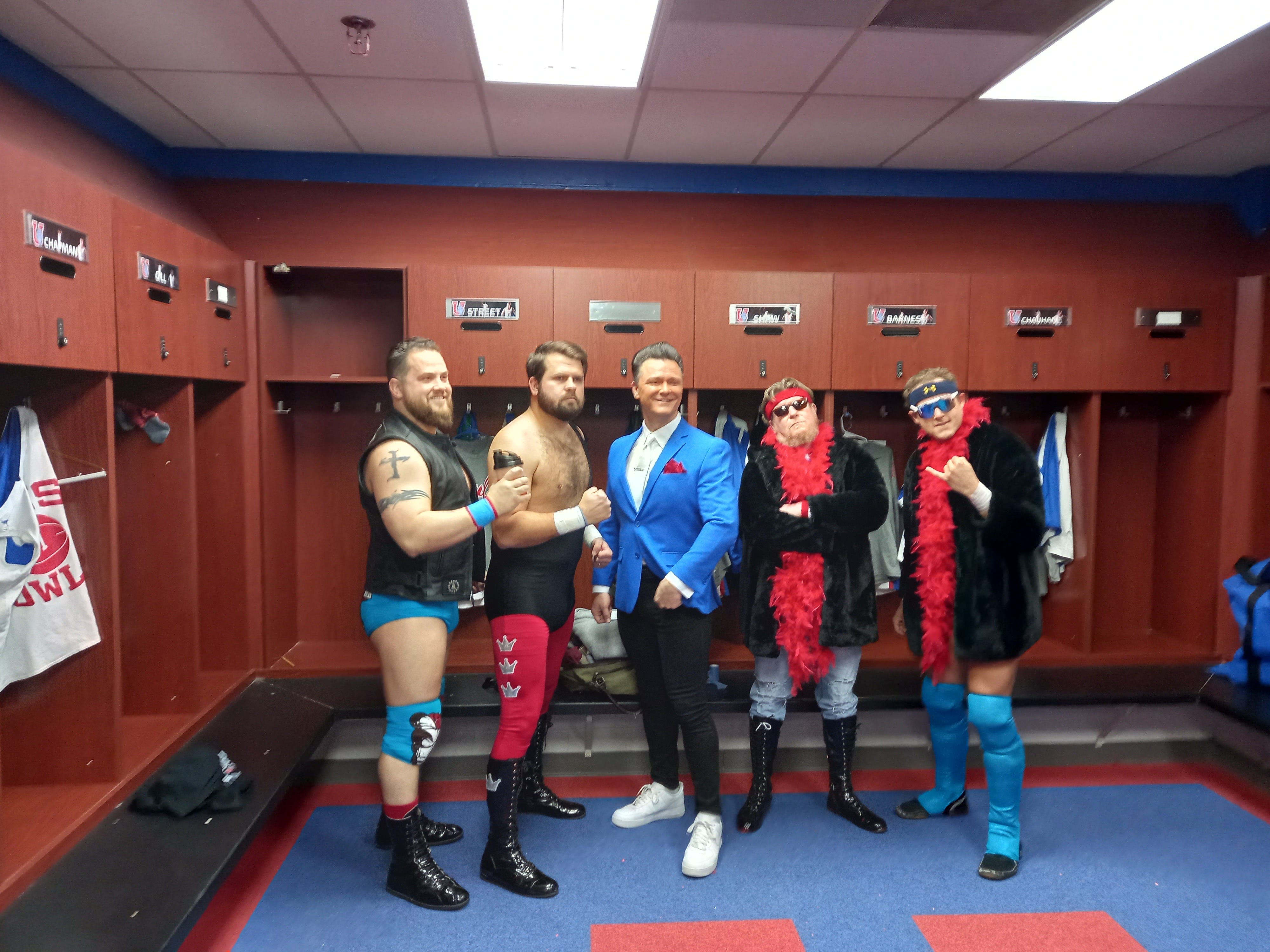 Backstage at MUS with "Big Swole" Justin Cole