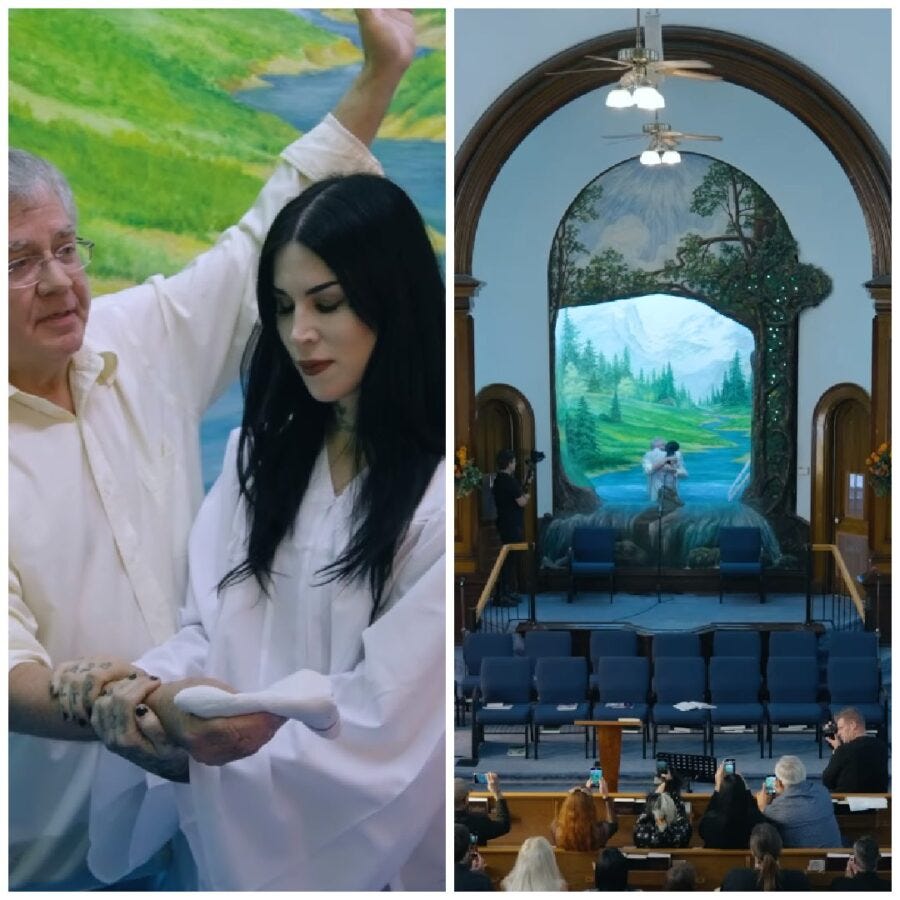 Former Tattoo Artist Kat Von D Baptized After Renouncing Occult