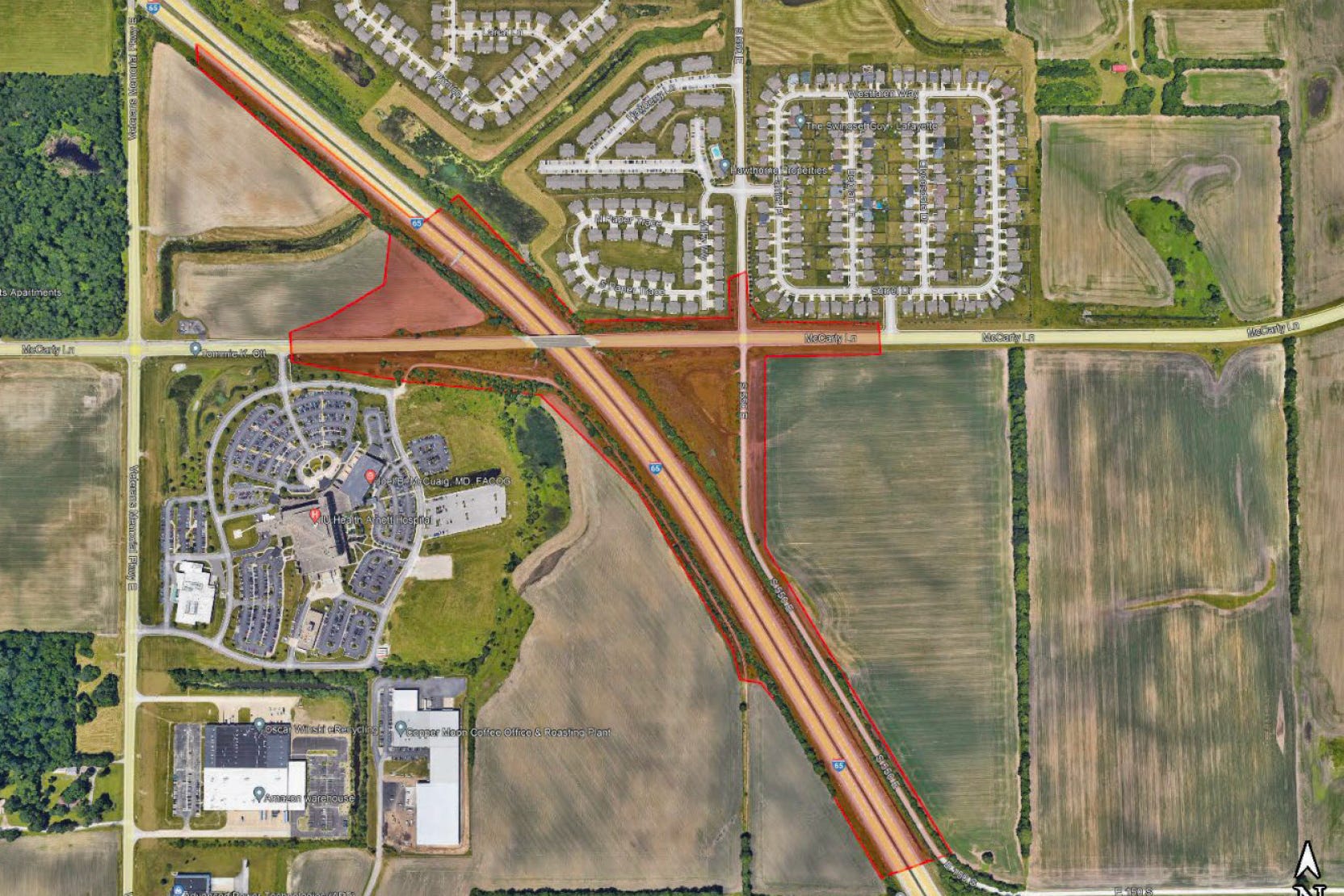 Lafayette looks to build I-65 interchange at McCarty Lane