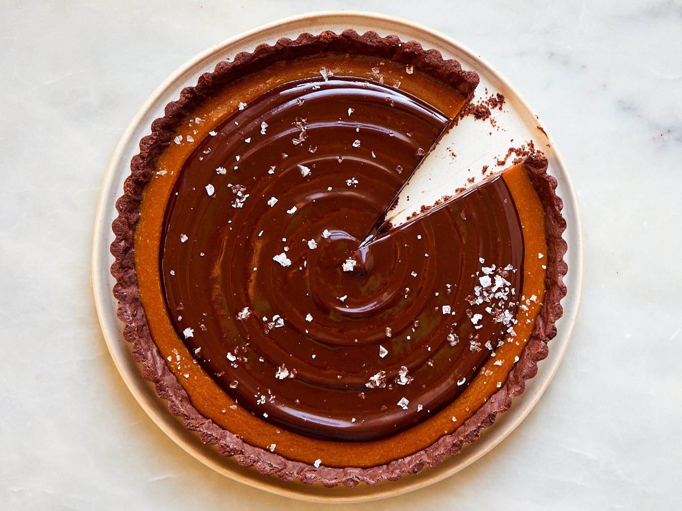Coffee Caramel Chocolate Tart | easygayoven