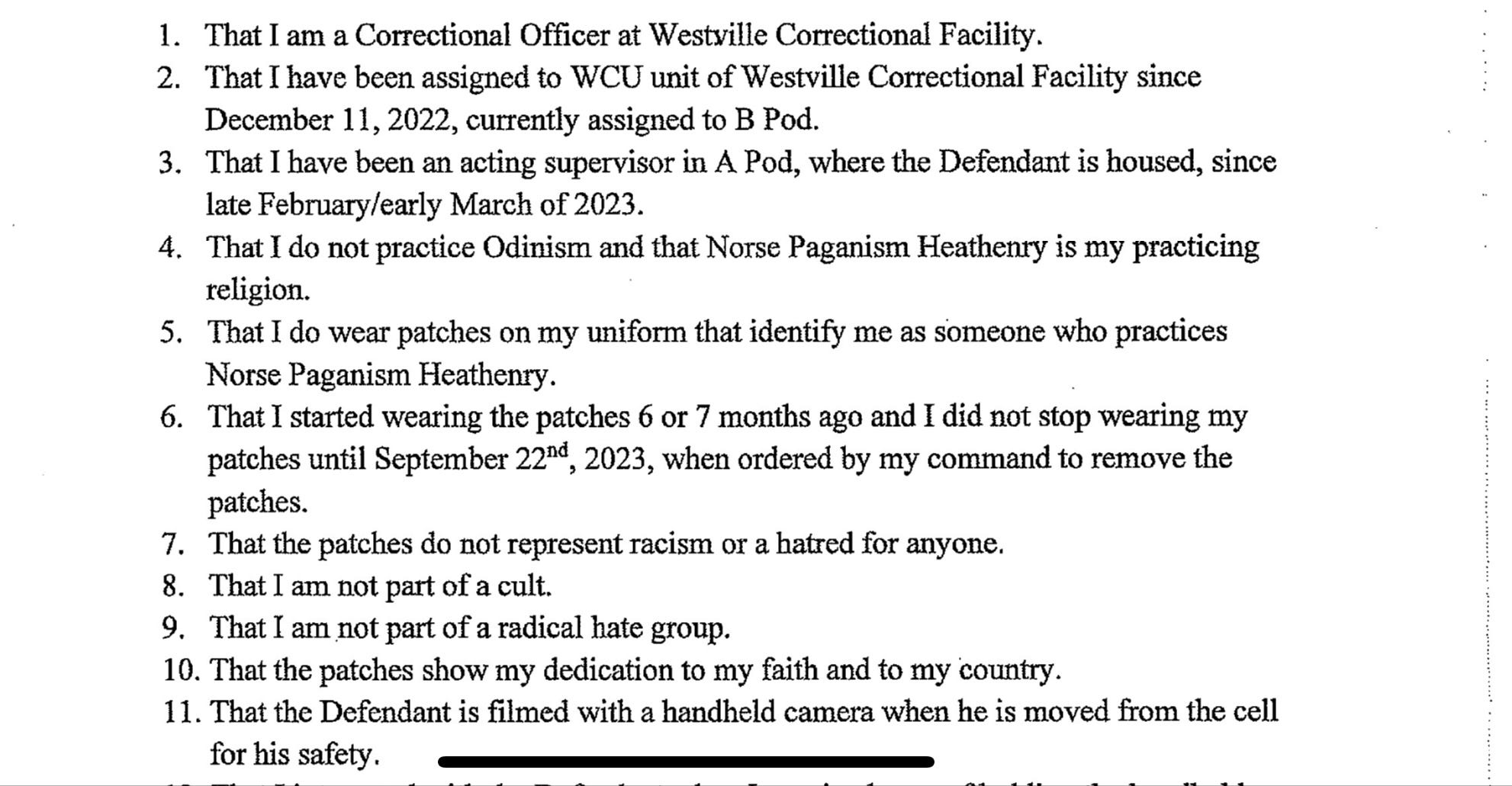 Delphi murder case: Prison guards and their Odin patches