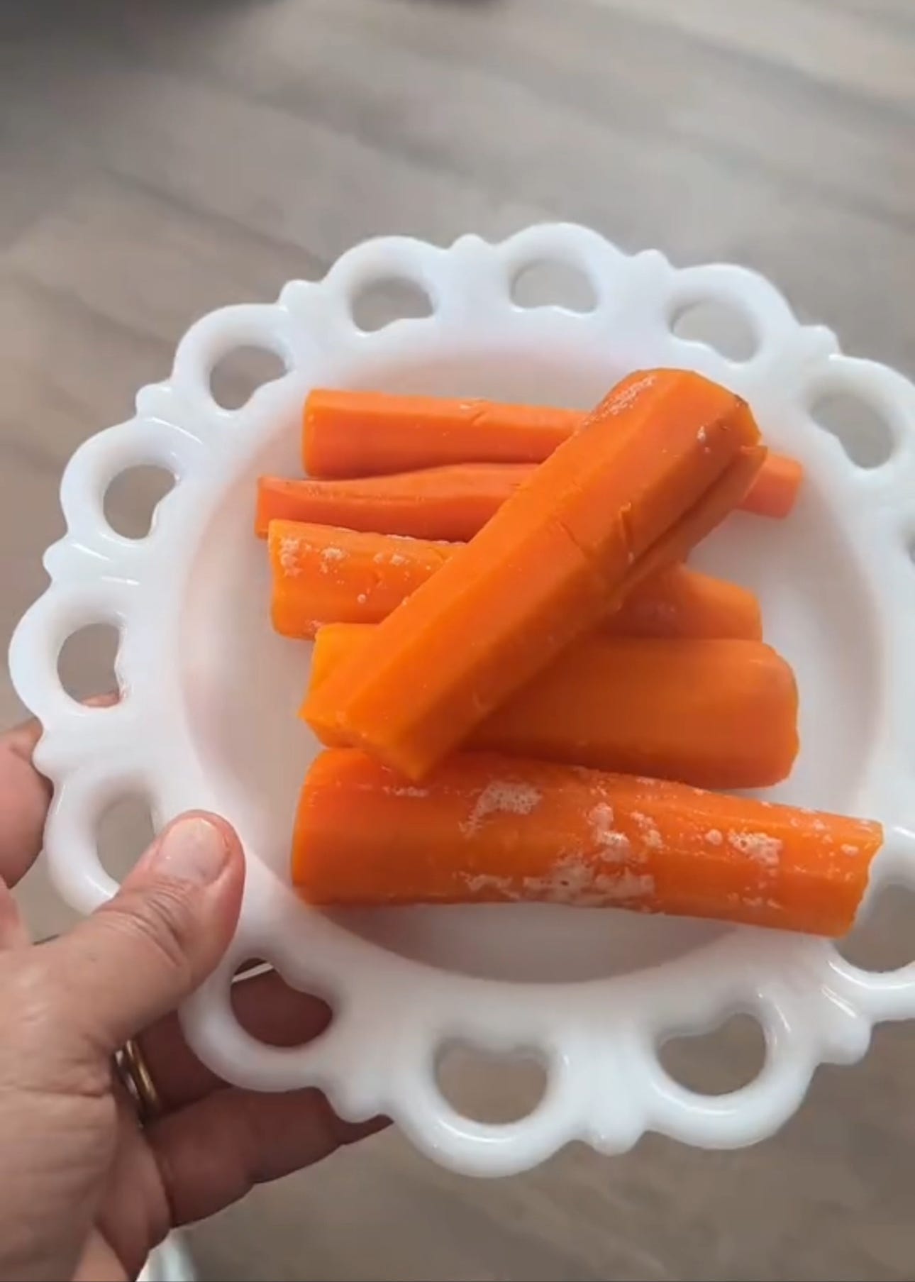 Cooked Carrot Core