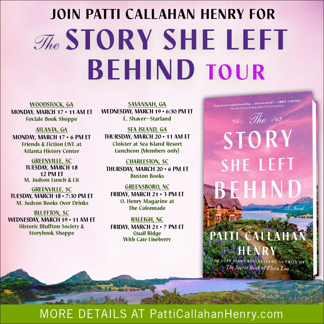 Announcing My 2025 Book Tour - Patti Callahan Henry