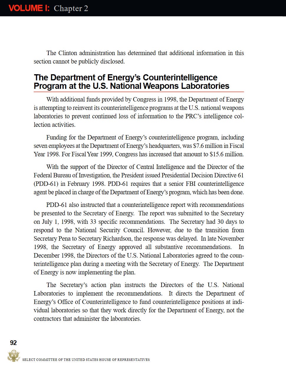 US House Of Representatives: PRC (Chinese) Theft Of U.S. Thermonuclear ...