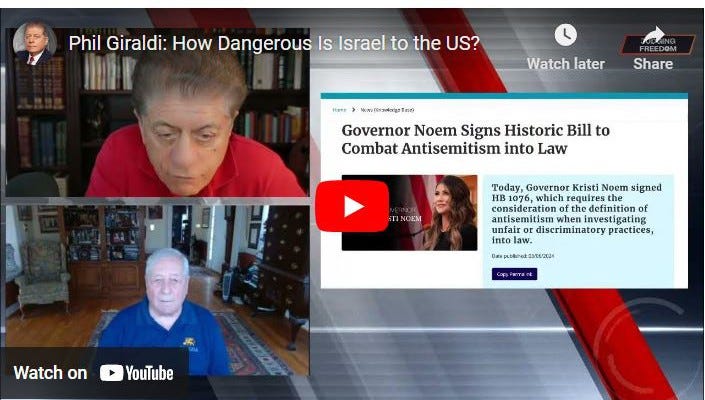 Phil Giraldi: How Dangerous Is Israel to the US?