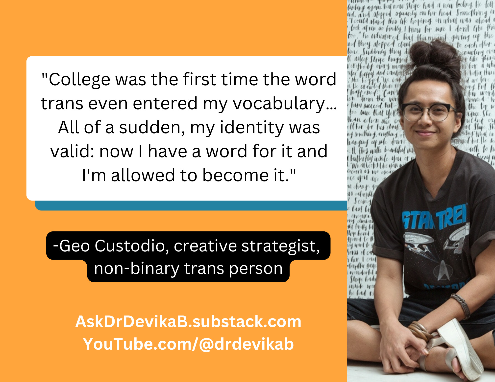 Spread the light: Geo Custodio's journey as a non-binary transfemme person