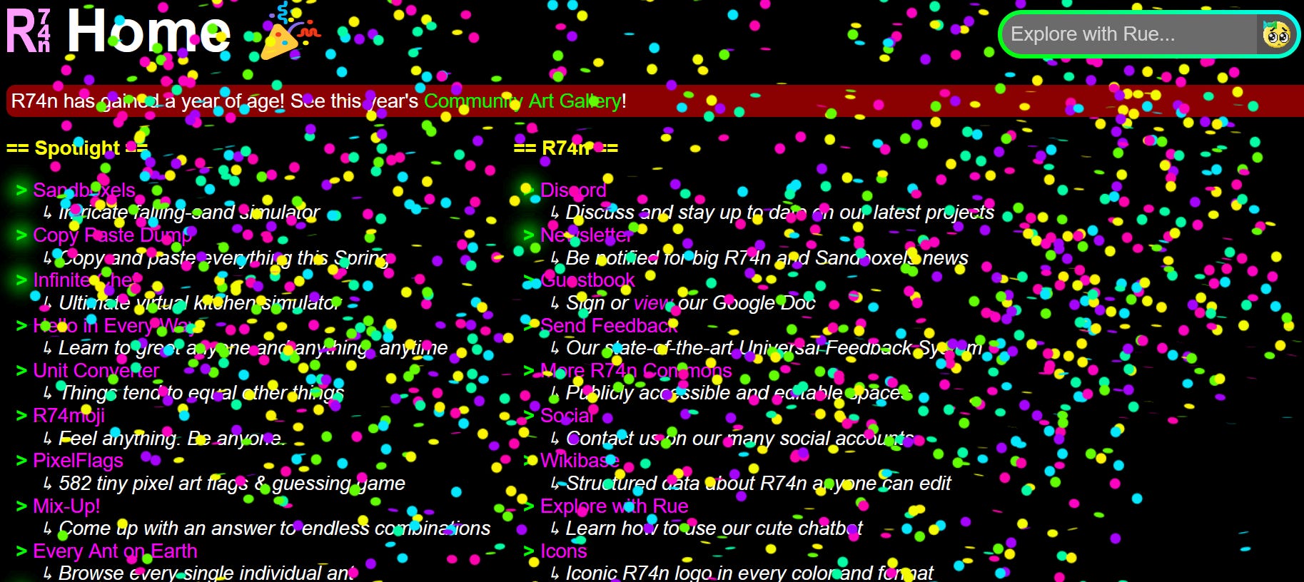 🎉 R74n Turns 7 - Community Art Gallery & More