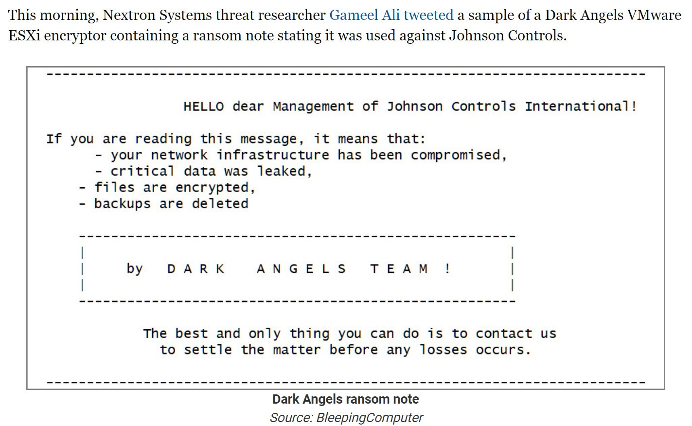 Johnson Controls' attack on the heels of MGM and Caesars fuels ...