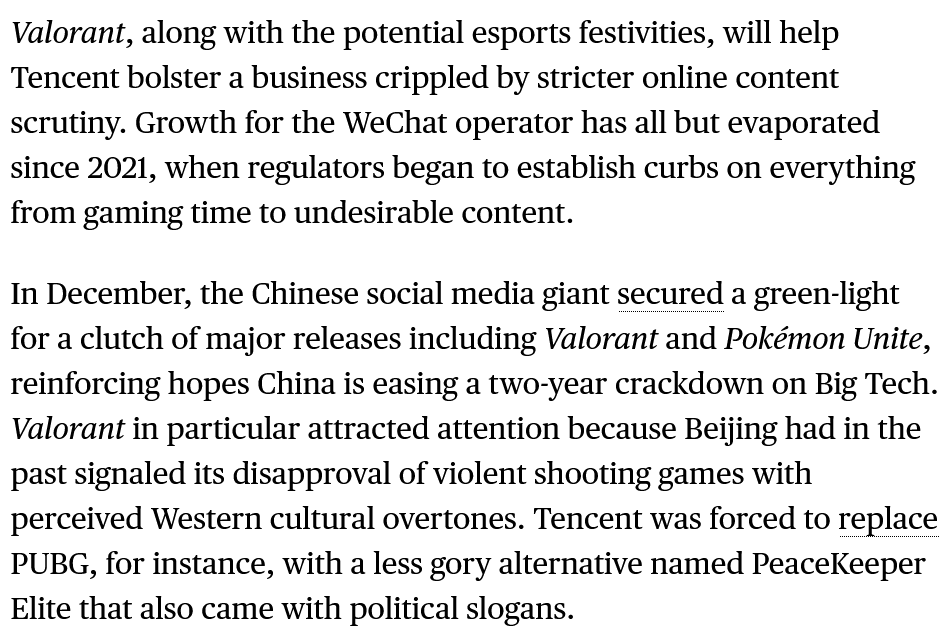 Tencent Plans ‘Valorant’ League as Gaming Crackdown Eases