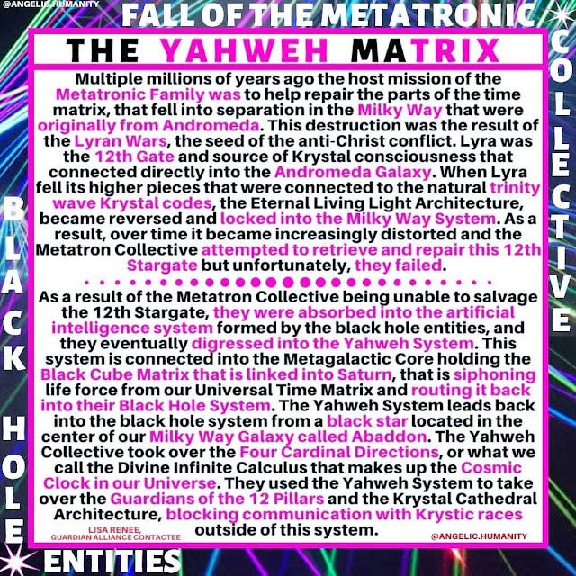 Η ΠΤΩΣΗ ΤΗΣ ΜΕΤΑΤΡΟΝΙΚΗΣ ΣΥΛΛΟΓΙΚΟΤΗΤΑΣ - ΤΟ MATRIX ΤΟΥ YAHVEH (ΓΙΑΧΒΕ ...