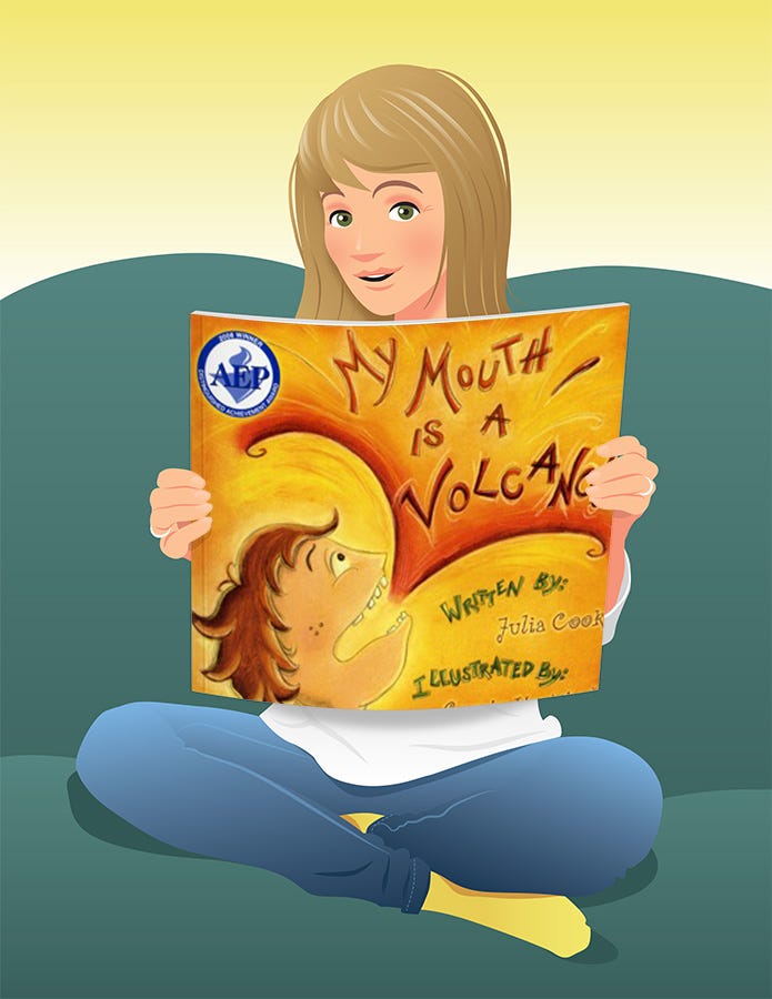 My Mouth is a Volcano - by Julia Cook - COOKIE BYTES