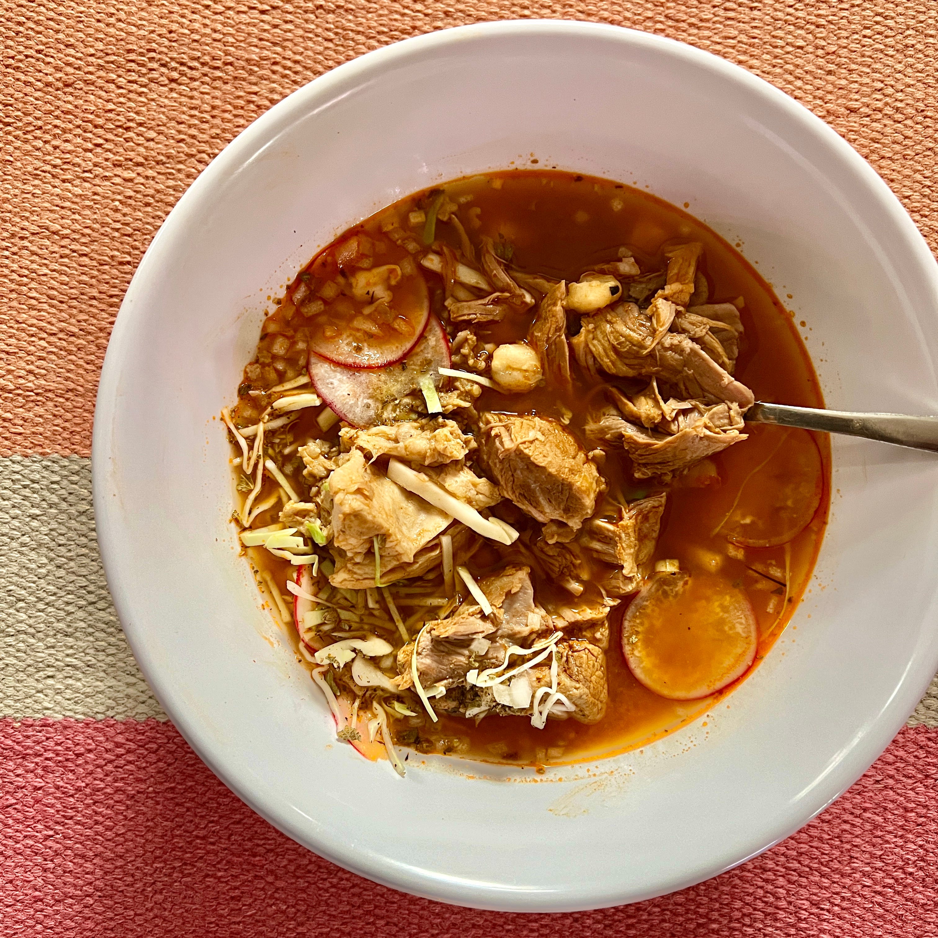 Red Pozole from the Mexican border