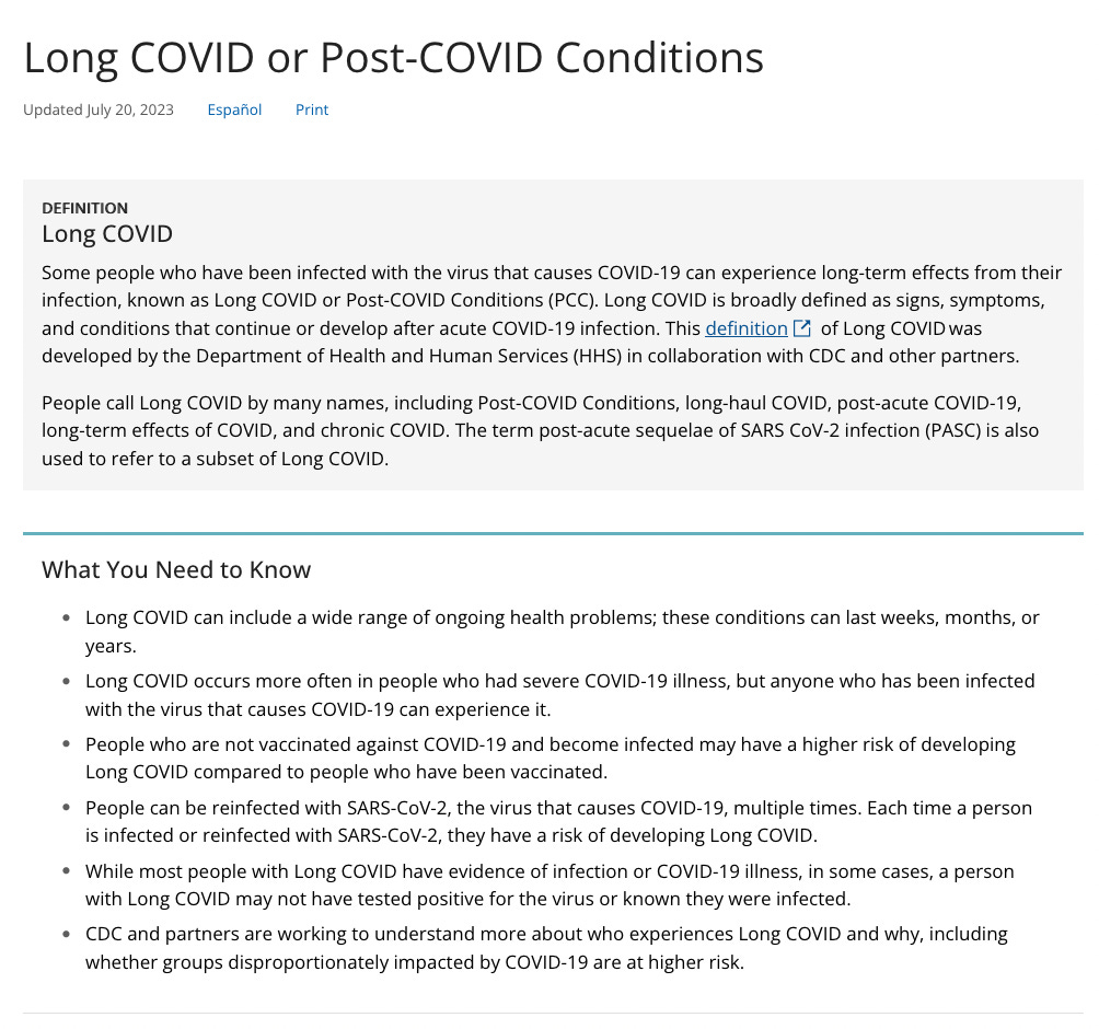Long COVID: History, Symptoms, ICD-10 Codes, and Associated Symptoms